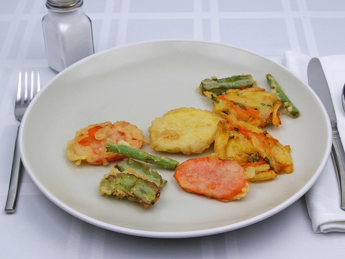 Calories In 85 Grams Of Tempura Vegetables 